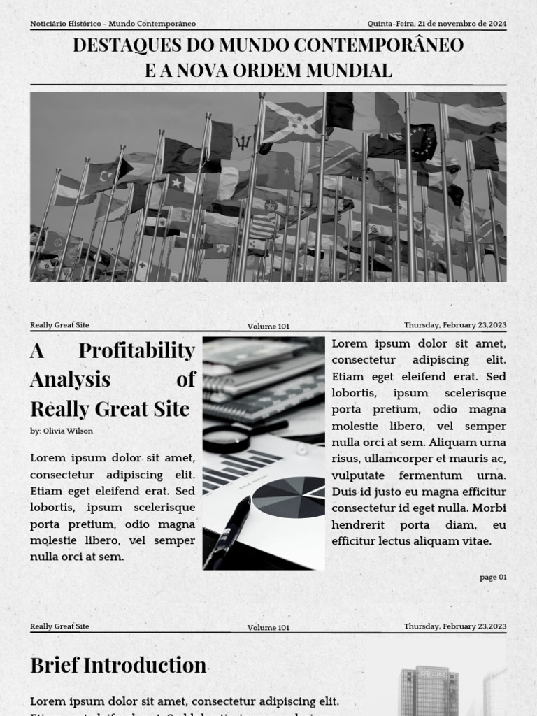 Minimalist Newspaper Overview | PDF