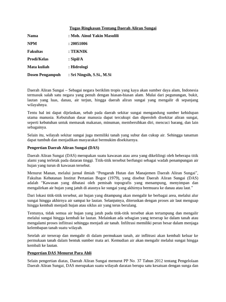 Tugas Ringkasan DAS-Moh. Ainul 20051006 | PDF