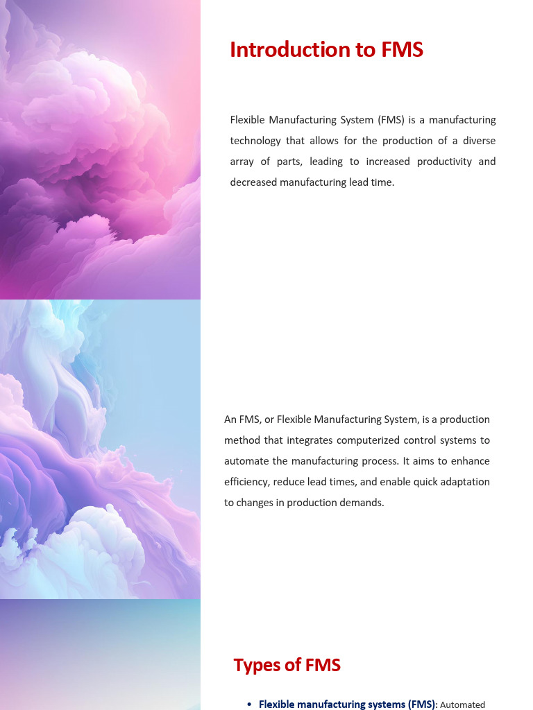 Unit4 Lecture 7 and 8 Flexible Manufacturing System Types and ...