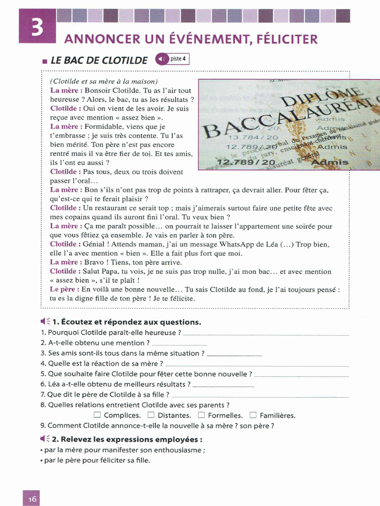 Communication - en - Dialogues - A2 - B1 (1) - 14 | PDF