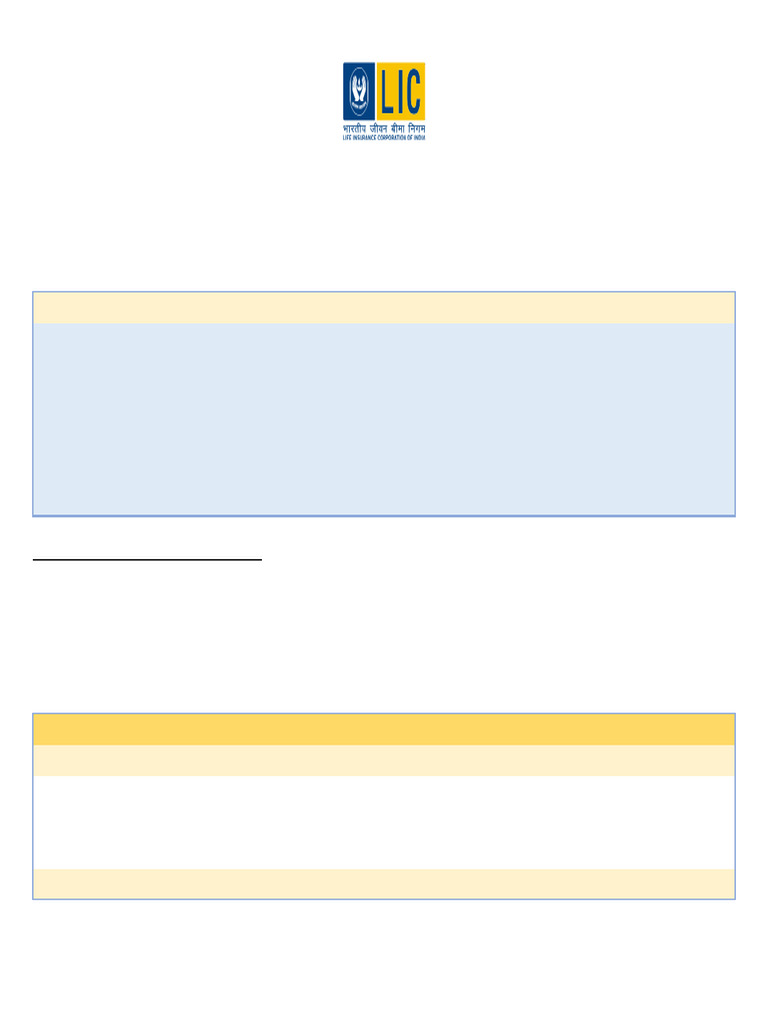 Benefit Illustration LIC's Jeevan Umang | PDF | Insurance | Life Insurance