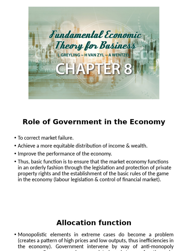 Government's Economic Role Explained | PDF | Taxes | Government Budget ...