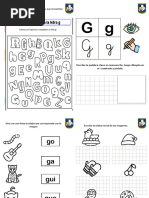 Actividades con sílabas ga, gue, gui, go, gu | PDF