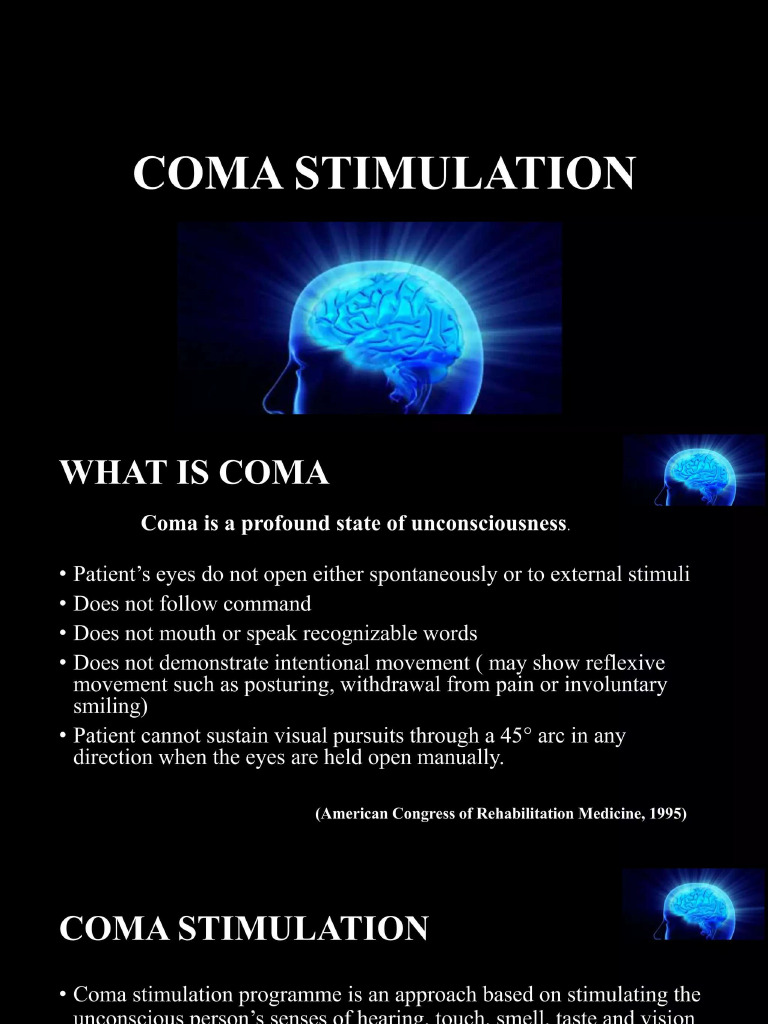 Coma Stimulation | PDF