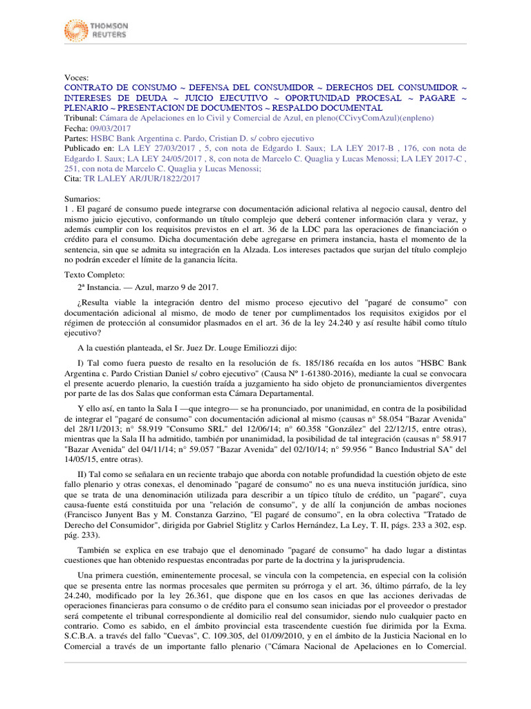 TP4 - Tp4 - Documento Extra TSJ in Re | PDF | Protección al Consumidor ...