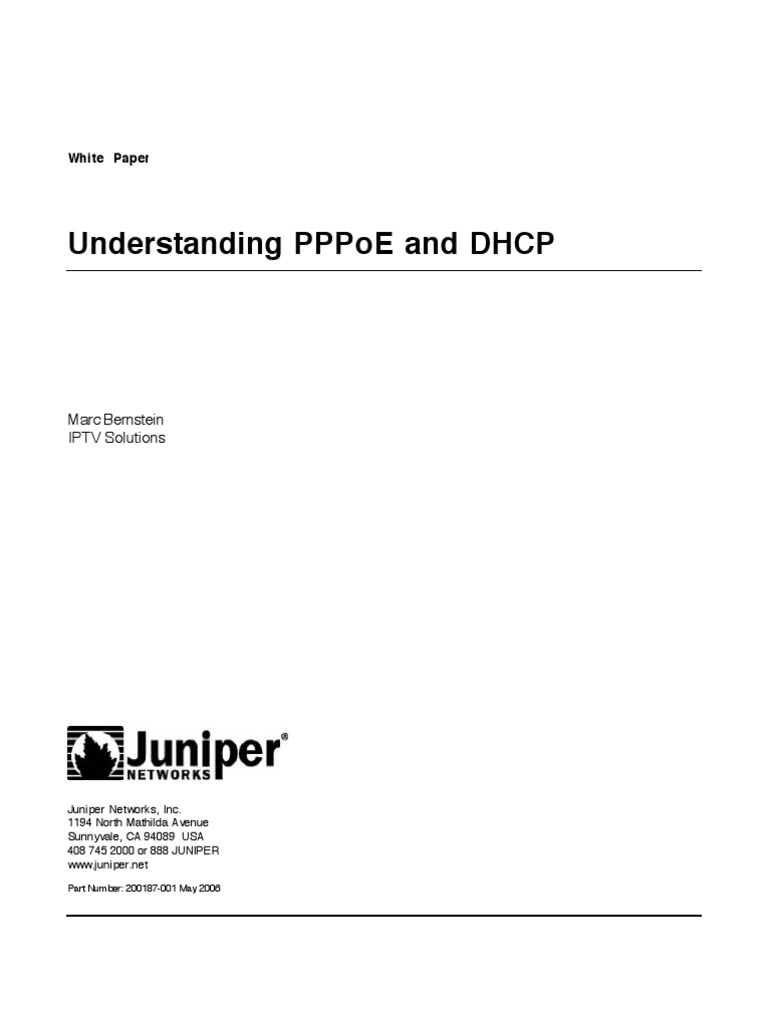 IPoE & PPPoE | PDF | Radius | Computer Network