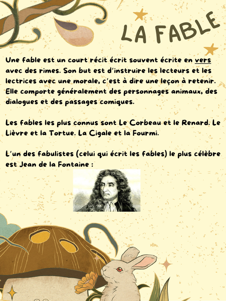 Introduction aux fables et leurs morales | PDF