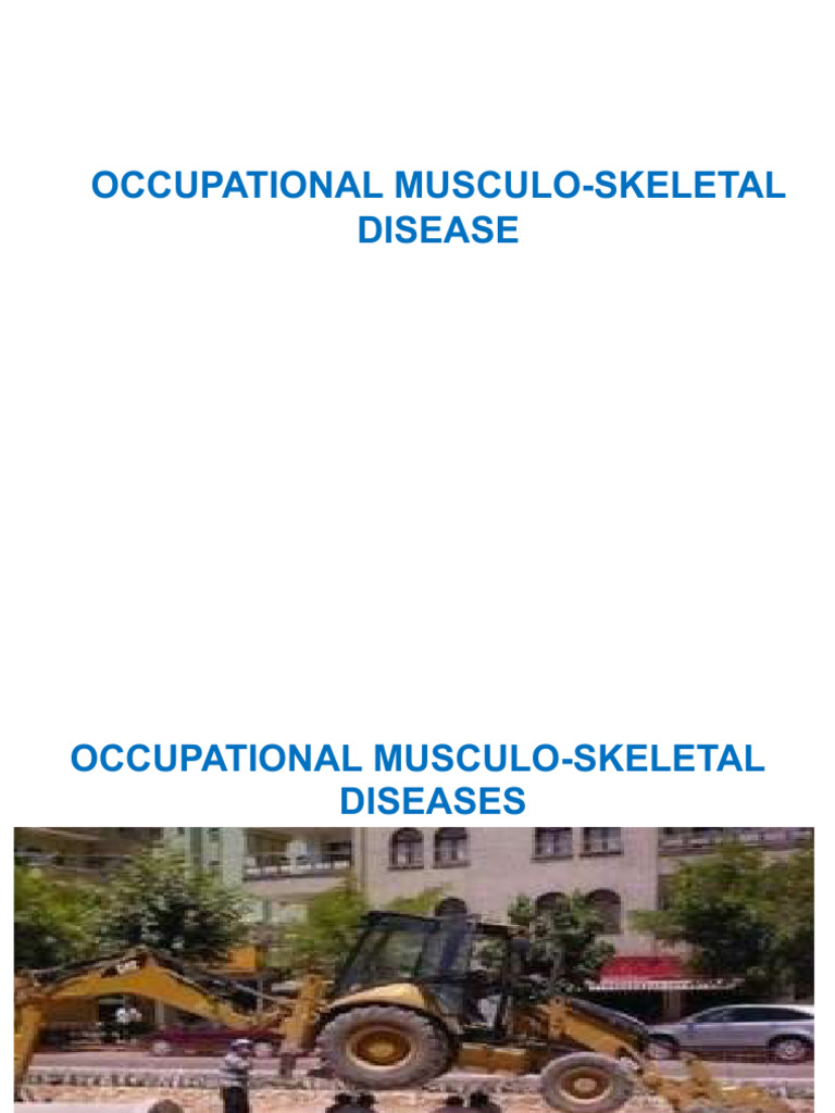 Occupational Musculo Skeletal Diseases | PDF | Human Musculoskeletal ...