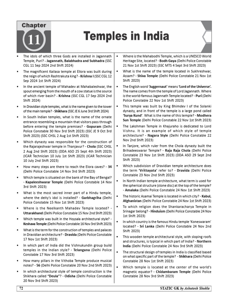 Temples in India Free | PDF