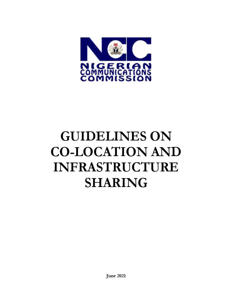 Co-Location and Infrastructure Sharing Guidelines | PDF | License ...