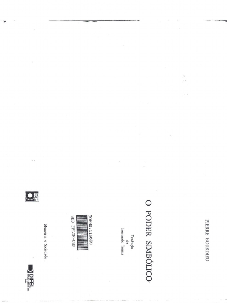 BOURDIEU - Sobre o Poder Simbólico | PDF
