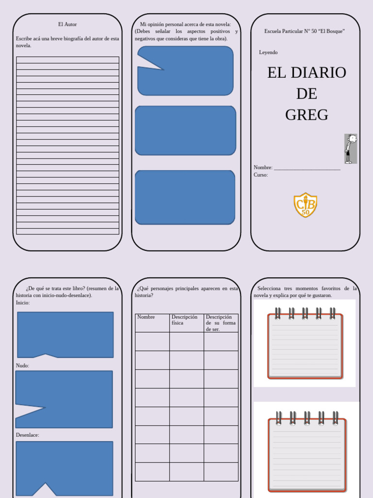 El Diario de Greg-Plantilla | PDF