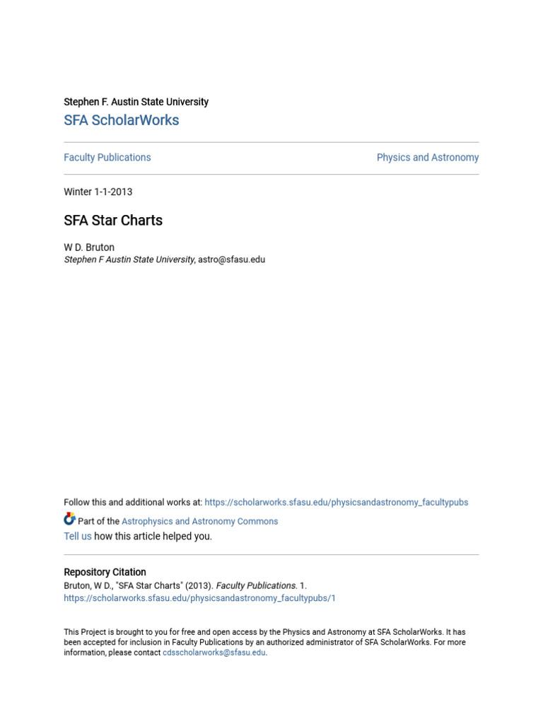 SFA Star Charts | PDF