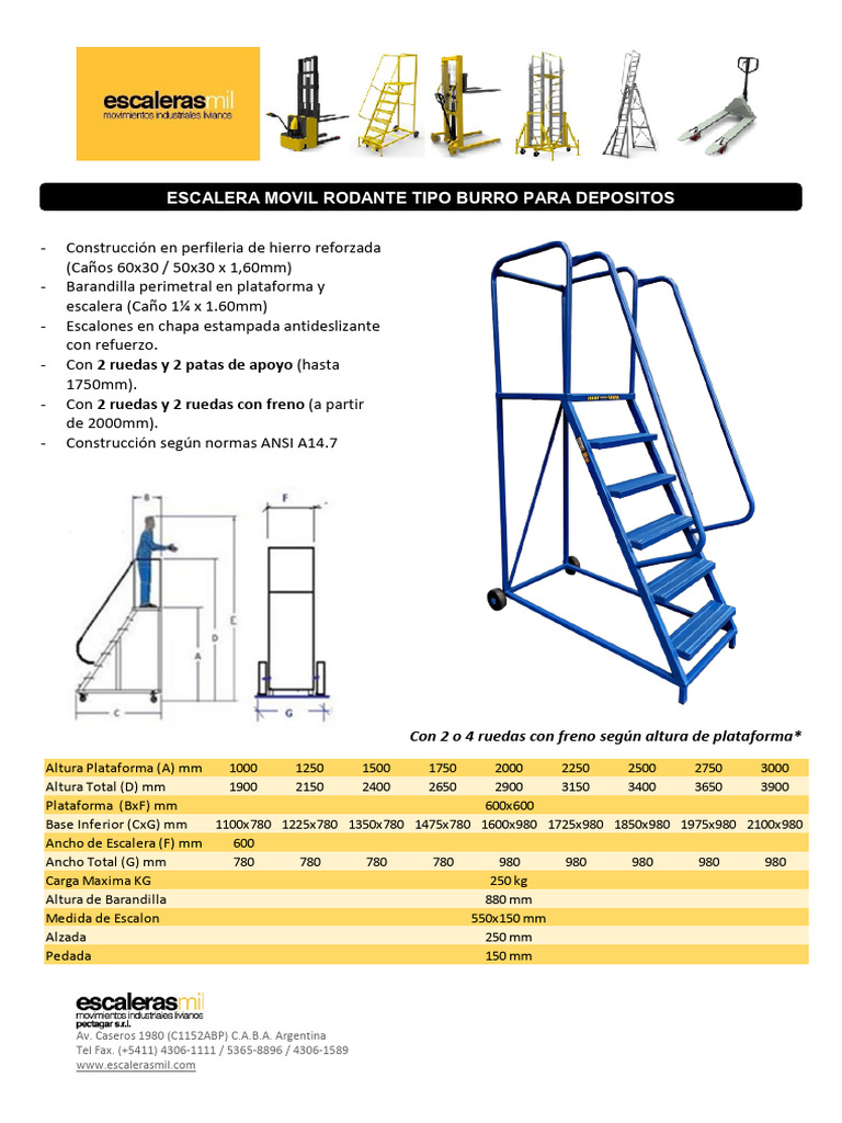 Ficha Escalera Burro | PDF