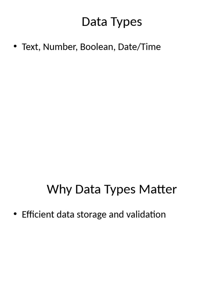 ICT Data Types Notes | PDF