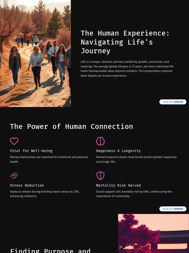 Human Experience: Growth and Connection | PDF