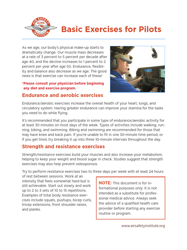 AGING SA Pilot Exercises | PDF | Strength Training | Endurance
