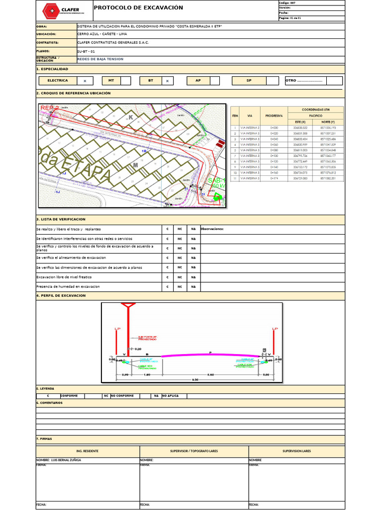 Protocolo de Excavacion-Bt | PDF