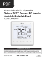 TRANE - Manual de Usuario | PDF | Control remoto | Aire acondicionado