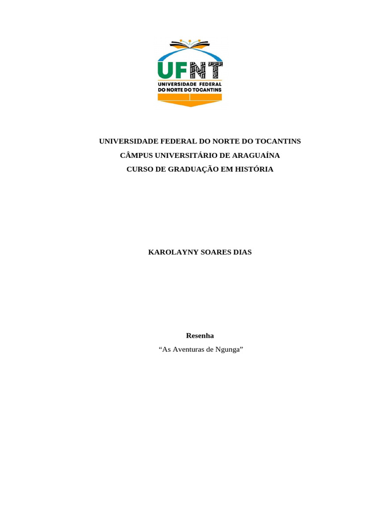 Análise de "As Aventuras de Ngunga" | PDF
