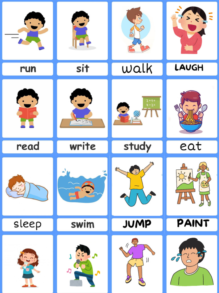 Action Verbs Children | PDF