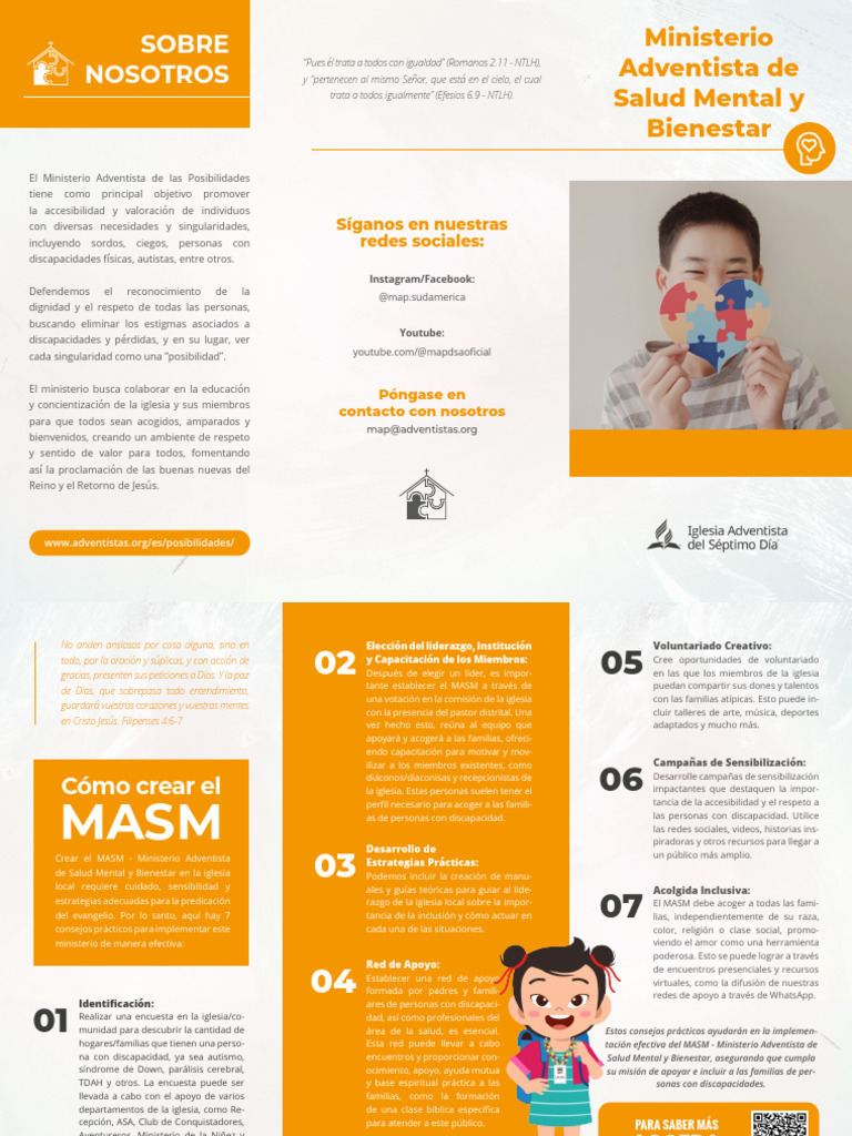 Tríptico MAP-Salud Mental y Bienestar | PDF | Salud mental | Invalidez