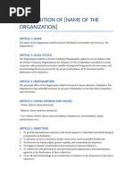 Model Constitution | PDF | Nonprofit Organization | Committee