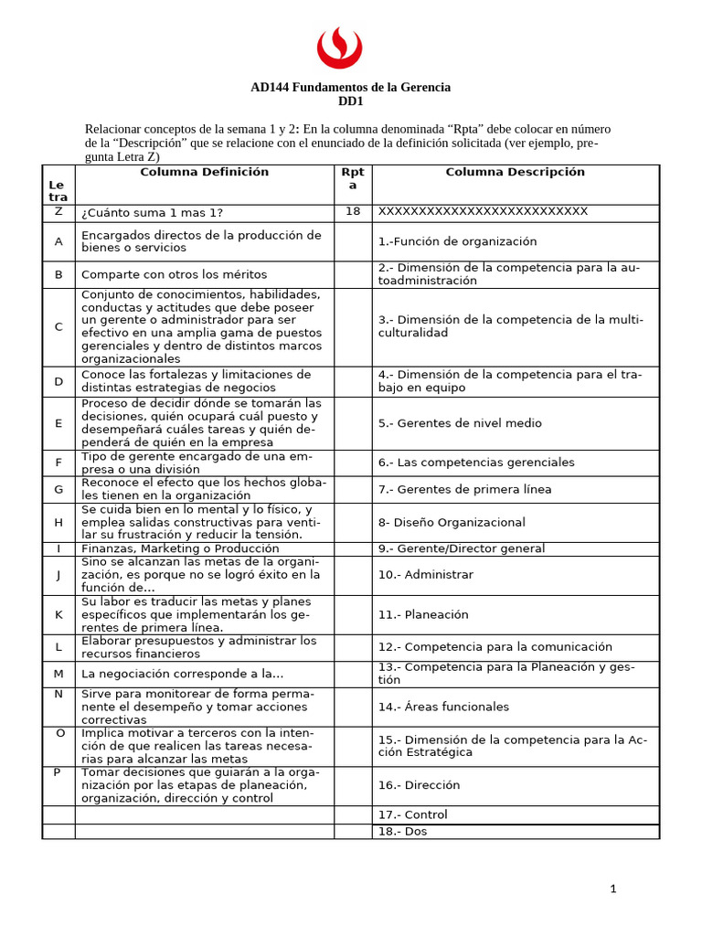 Relacionar Conceptos | PDF | Planificación | Business