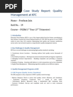 KFC Risk Management Plan Overview | PDF | Business