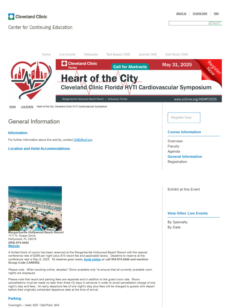 Cleveland Clinic Cardiovascular CME Event | PDF | Pharmacy | American ...