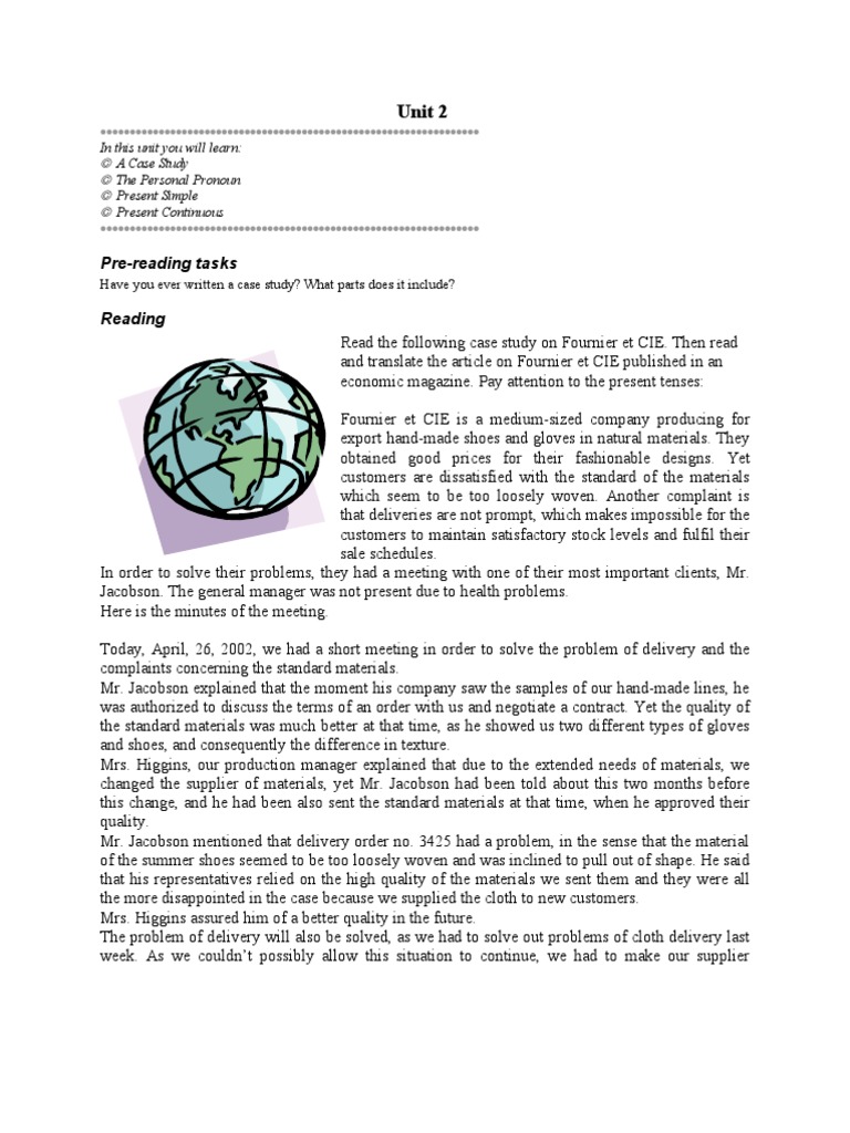 Unit 2: Pre-Reading Tasks | PDF | Noun | Grammatical Number