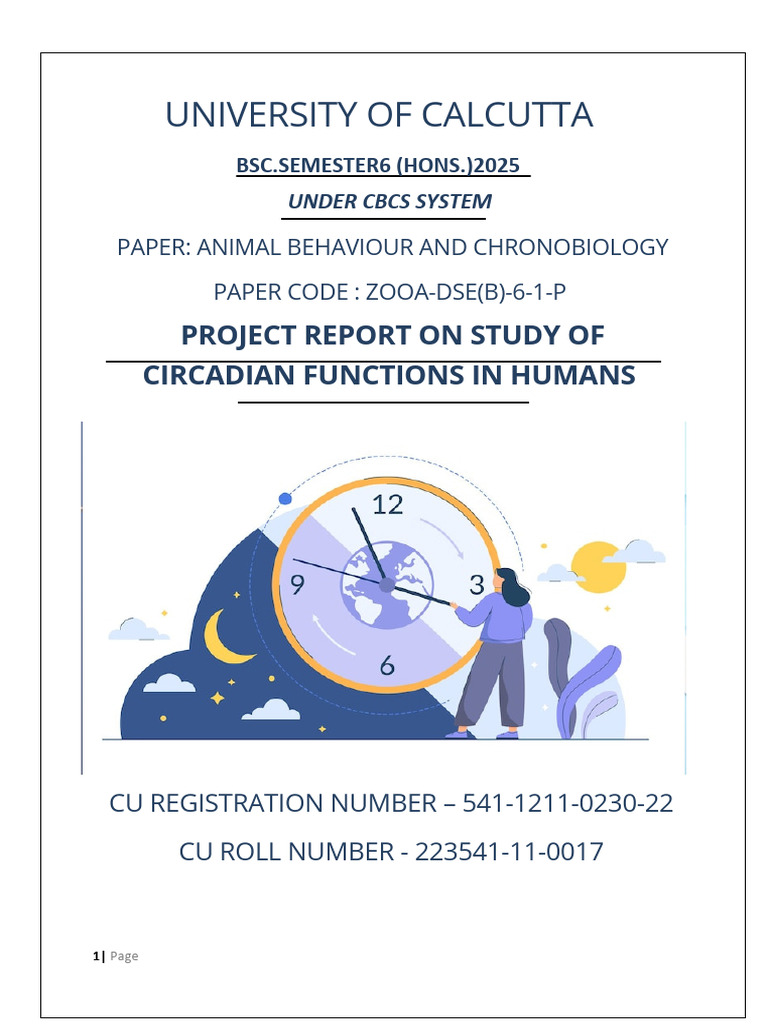Circadian Functions in Humans Study | PDF | Circadian Rhythm | Sleep