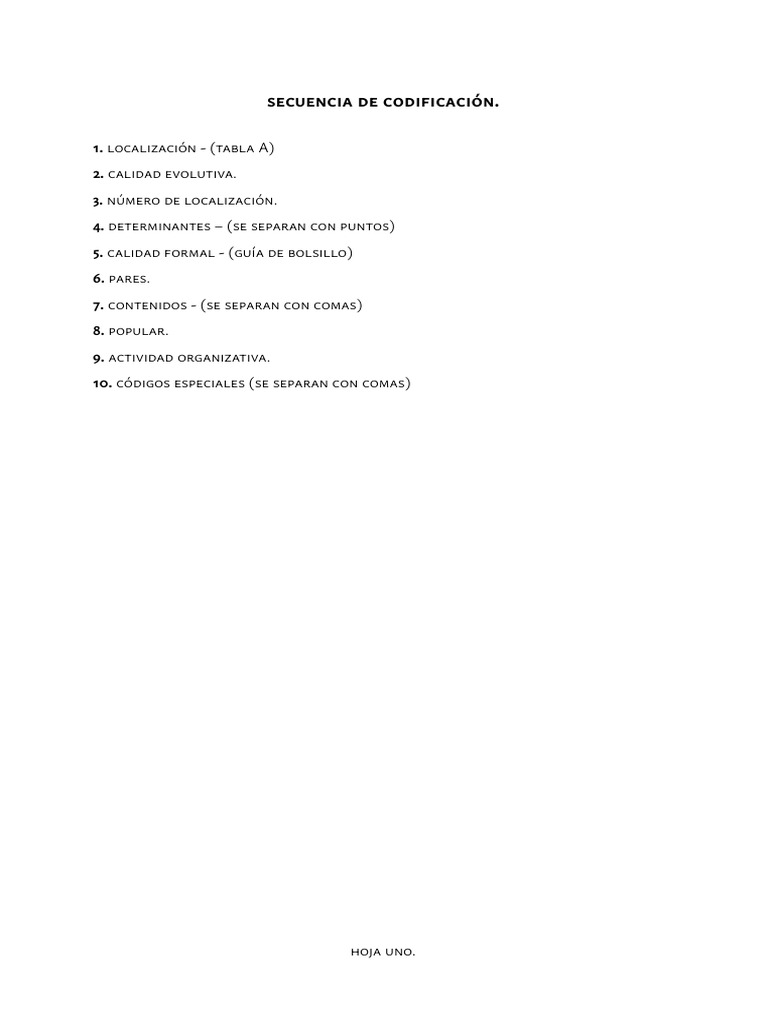 Manual de Codificacion | PDF