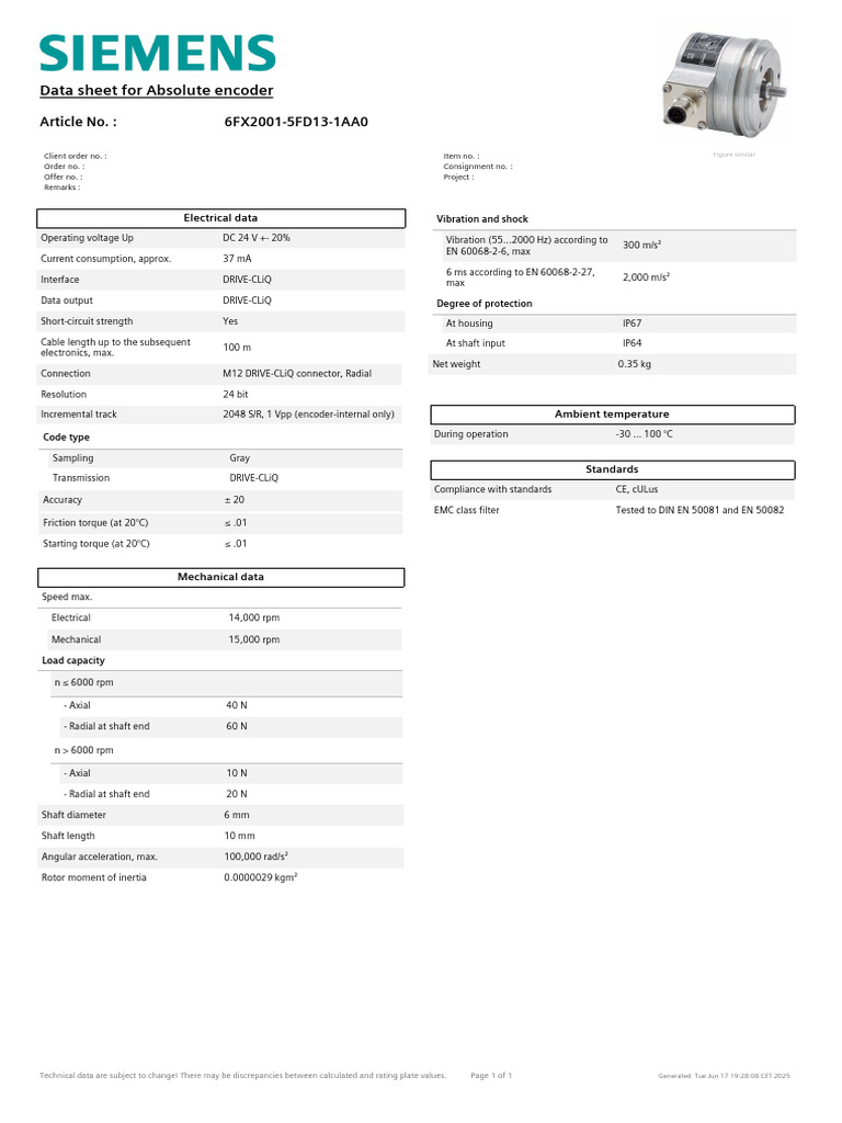 6FX2001 5FD13 1AA0 Datasheet en | PDF | Torque | Electrical Engineering