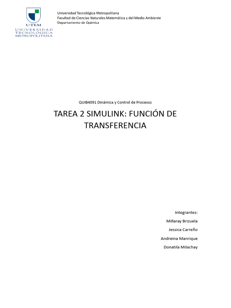 Tarea 2 Brizuela Carreno Manrique Milachay | PDF | Ecuaciones | Transformada de Laplace