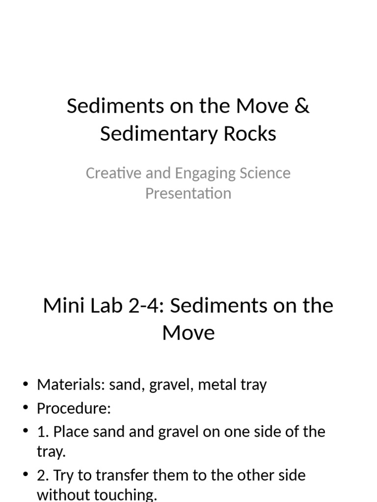 Sedimentary Rocks Presentation | PDF