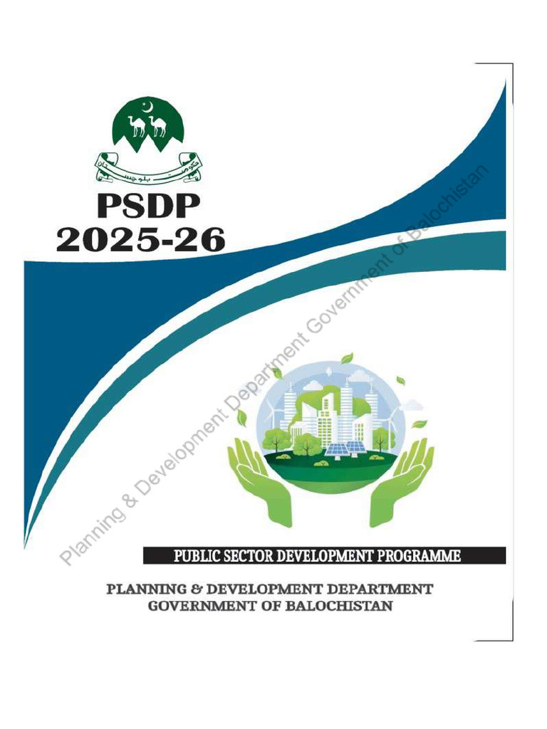 Balochistan PSDP 2025-26 Overview | PDF | Economies