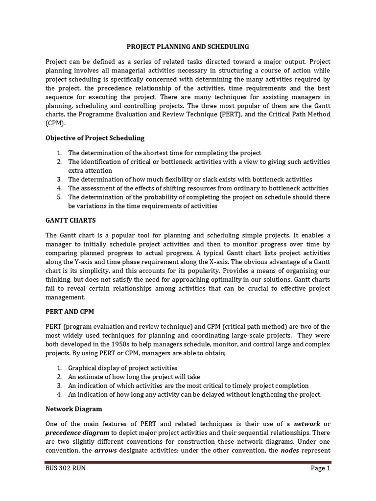 Project Planning and Scheduling Techniques | PDF | Variance | Normal ...