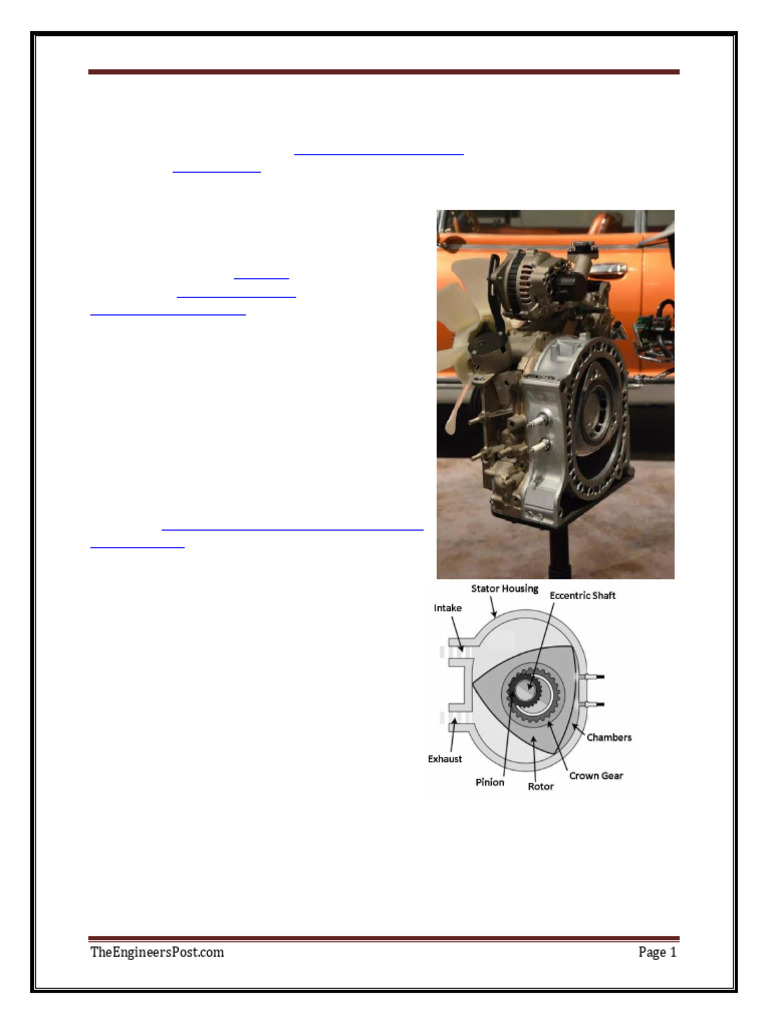 What Is Wankel Rotary Engine | PDF | Internal Combustion Engine | Engines