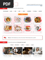 ESL Lesson Plan: Ordering Food | PDF | Restaurants | Lesson Plan
