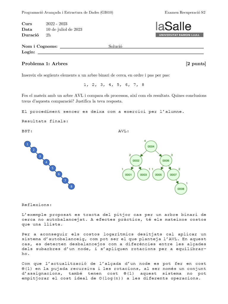 Examen S2 PAED - Julio 23' | PDF