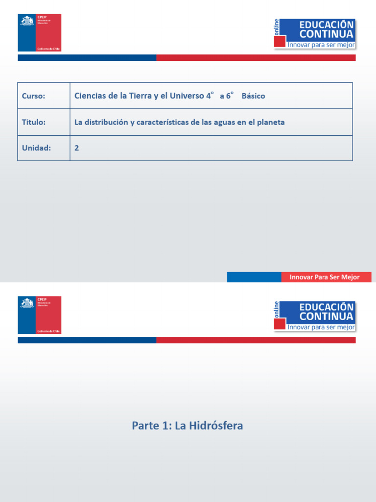 Distribución y características del agua | PDF | Agua | Agua dulce