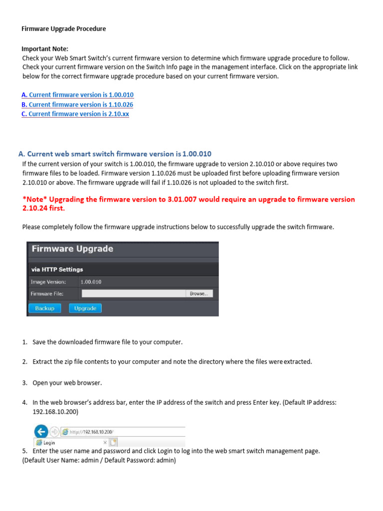 Steps to Upgrade Data Center Switch Firmware | PDF | Computer File ...