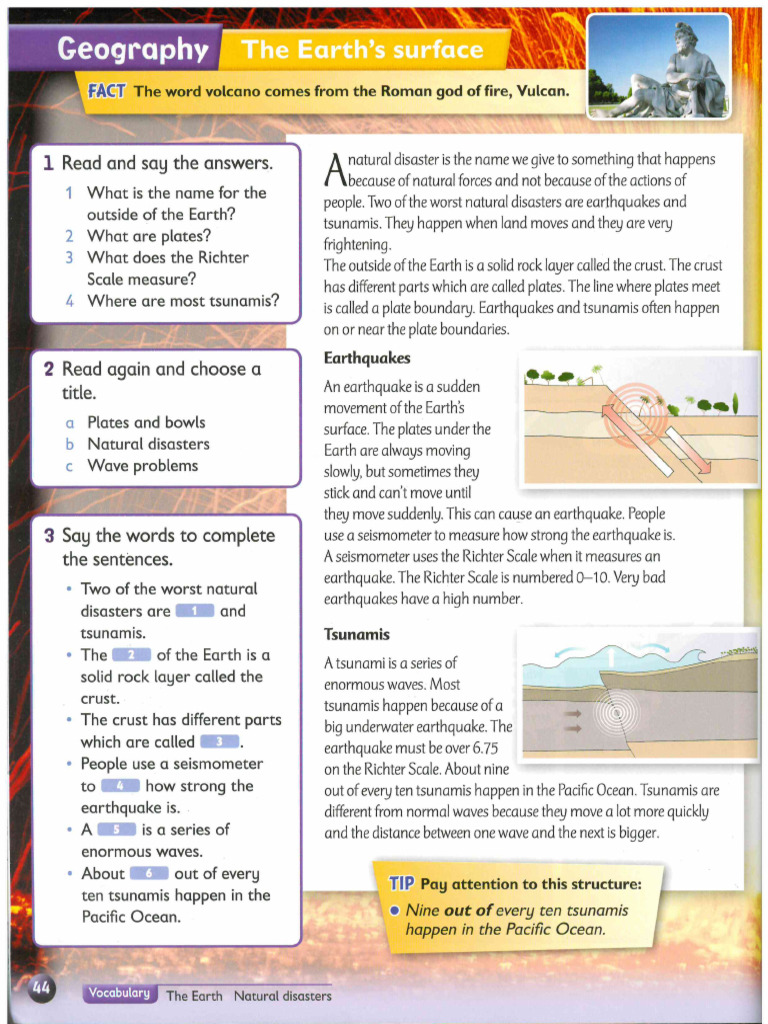 5º Libro English KID's BOX PB Geography. The Earth's Surface | PDF