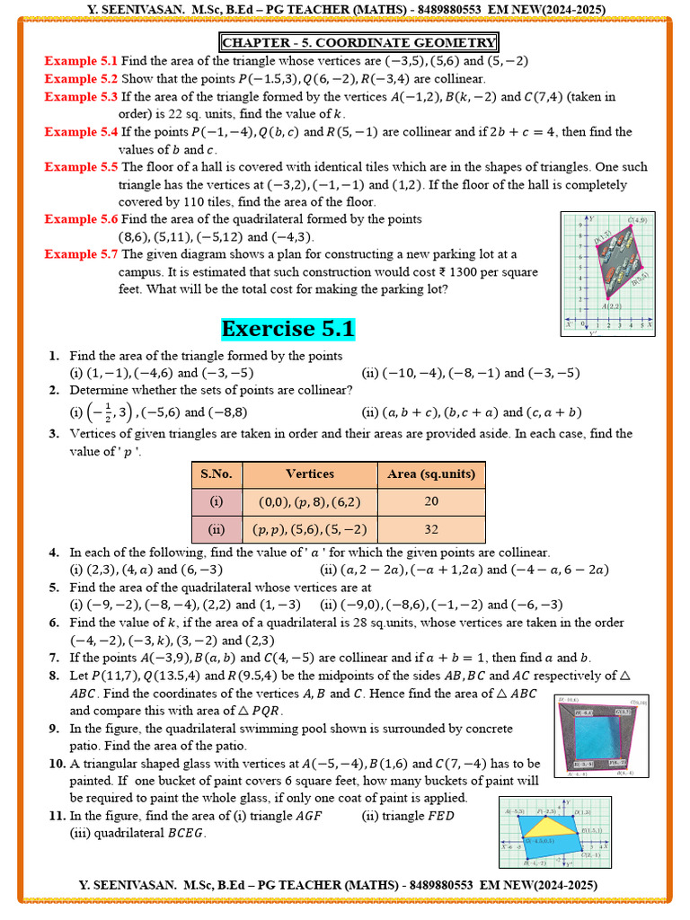 10th Mathematics Chapter 5 | PDF