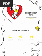 Snoopy PowerPoint Template Overview | PDF