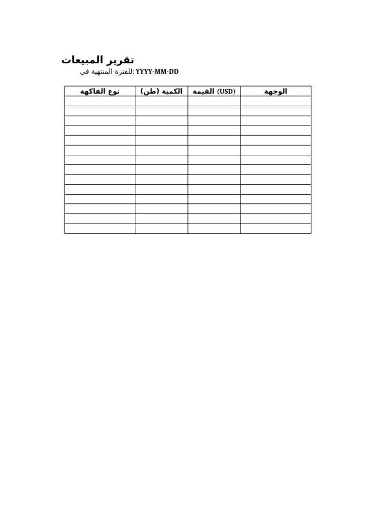 Operational Reports Template | PDF