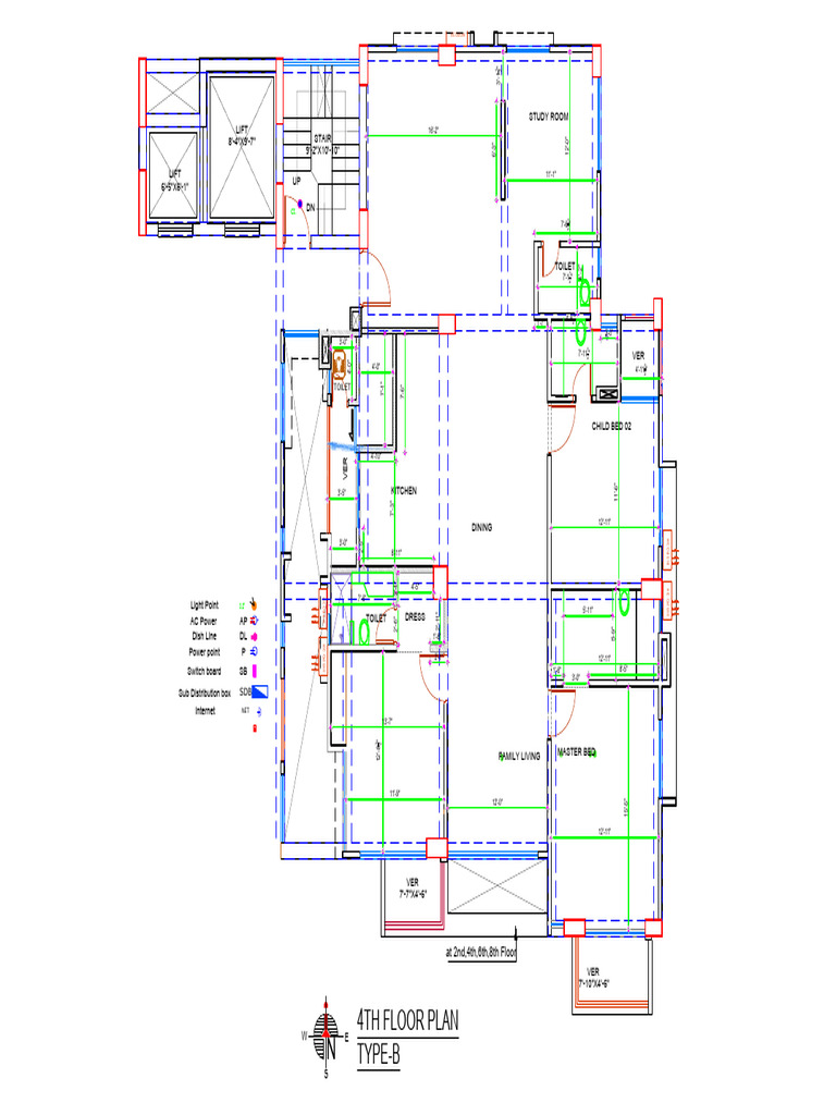 Revised 4th Floor Plan-Model (1) 2 | PDF