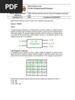 1 Bit Comparator Procedure PDF | PDF