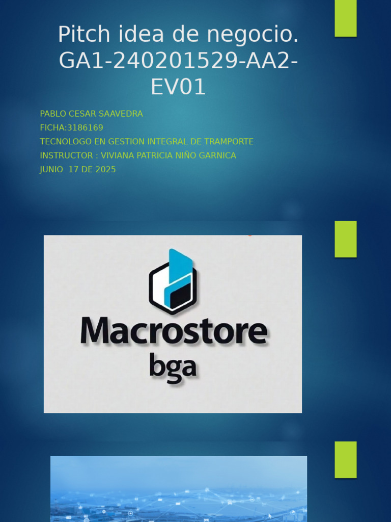 Pitch Idea de Negocio | PDF